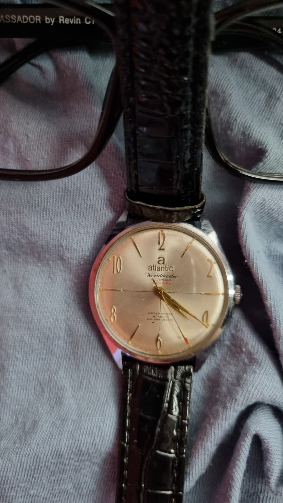 ATLANTIC WORLDMASTER, švicarski navijač, 21 dragulj, incabloc