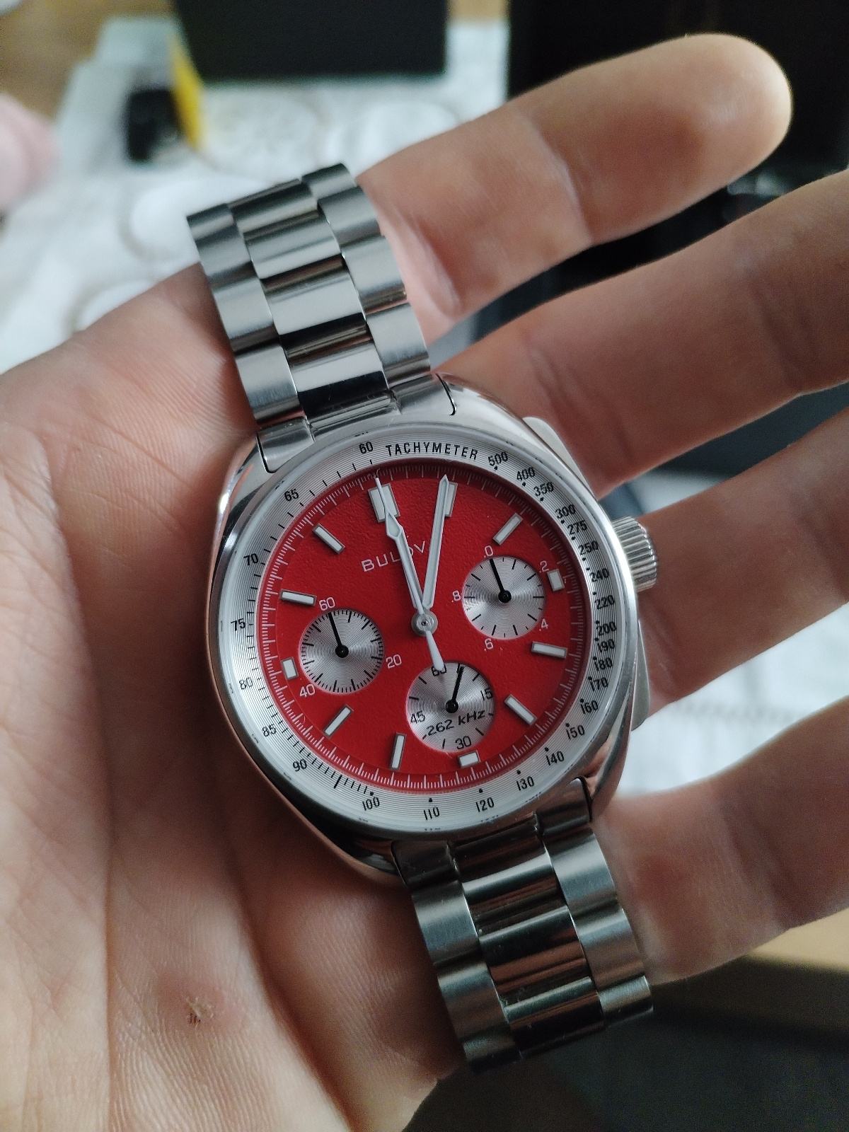 Bulova Precisionist Lunar Pilot Blood Moon Chronograph