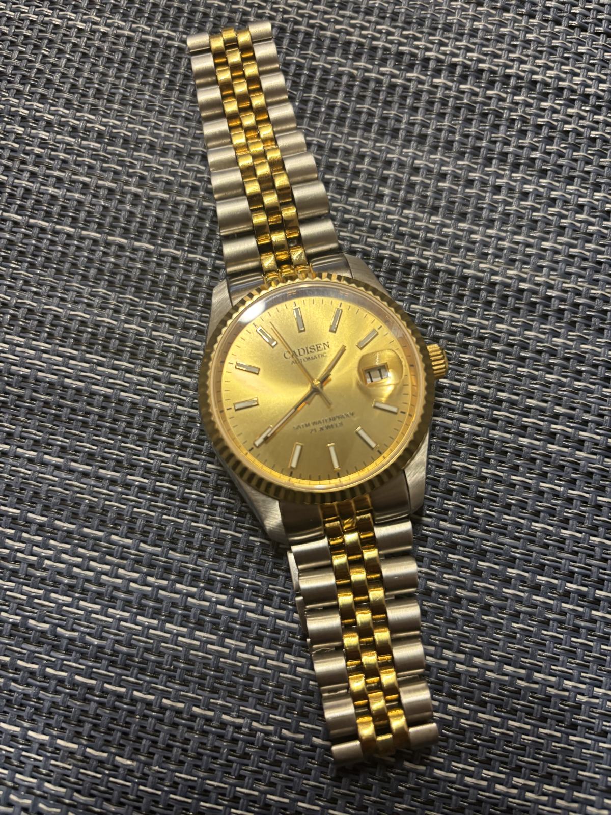 Cadisen homage Rolex Datejustu 38mm automatik safir