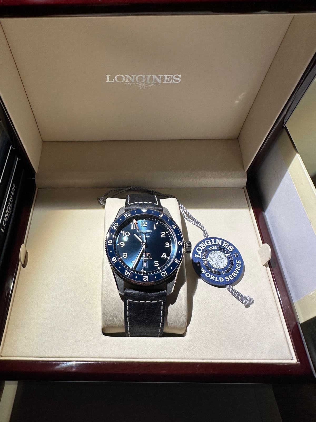Longines spirit zulu time blue