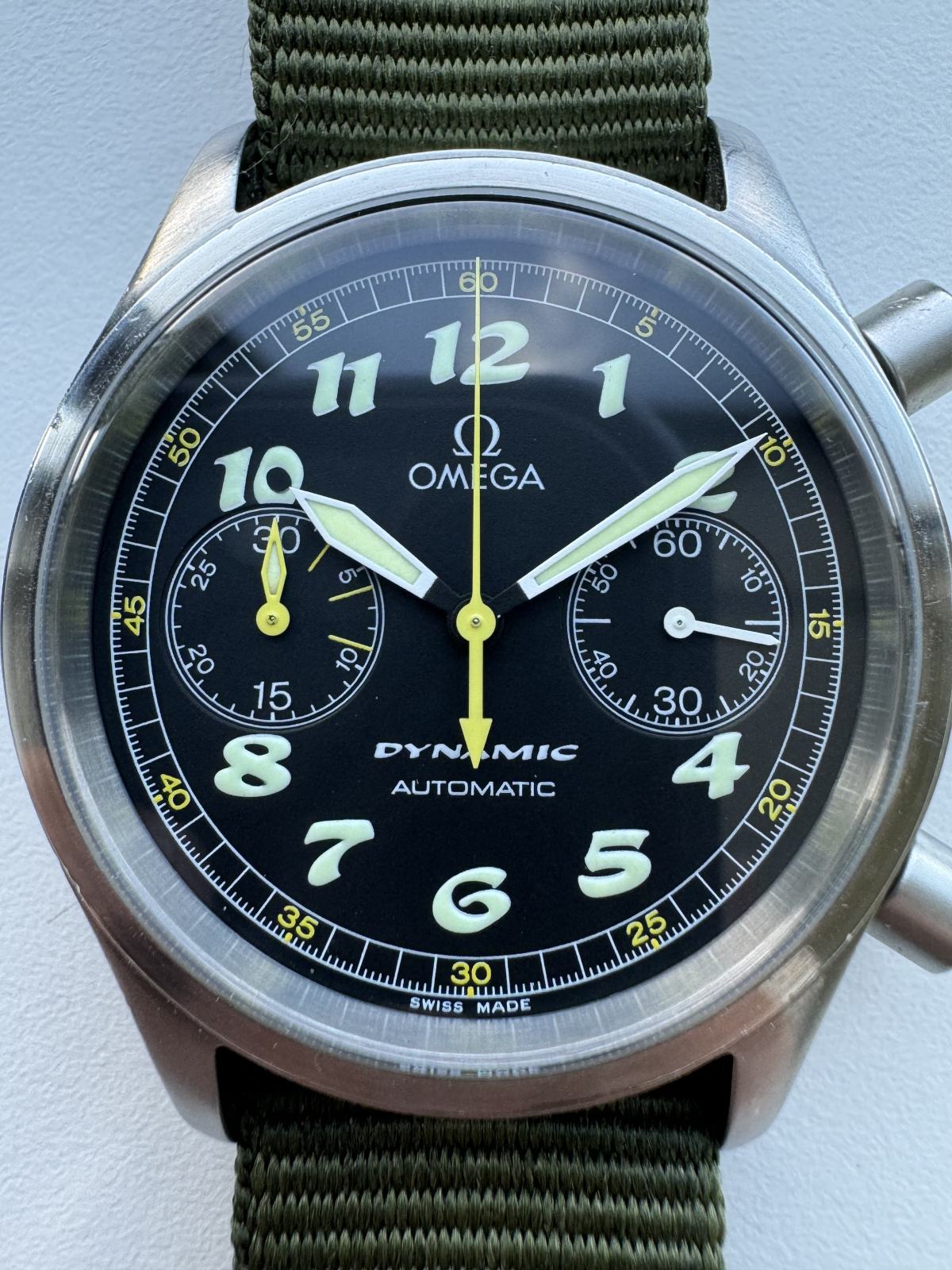 Omega Dynamic III Chronograph ORIGINAL // Pilot // Military