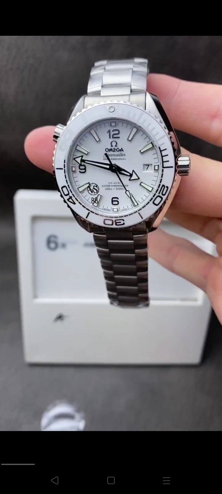 #Omega #SeaMaster Omega Seamaster 600m White Ceramic Bezel White Dial