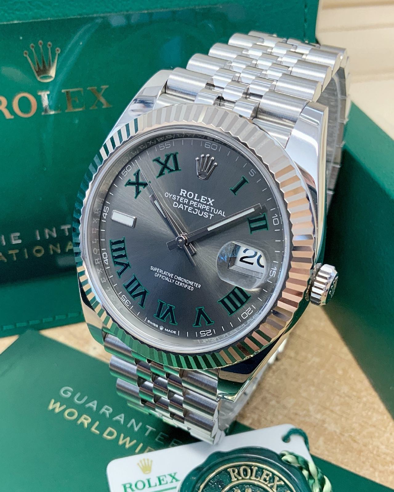 ROLEX Datejust 41mm Wimbledon FULL SET 11/2022
