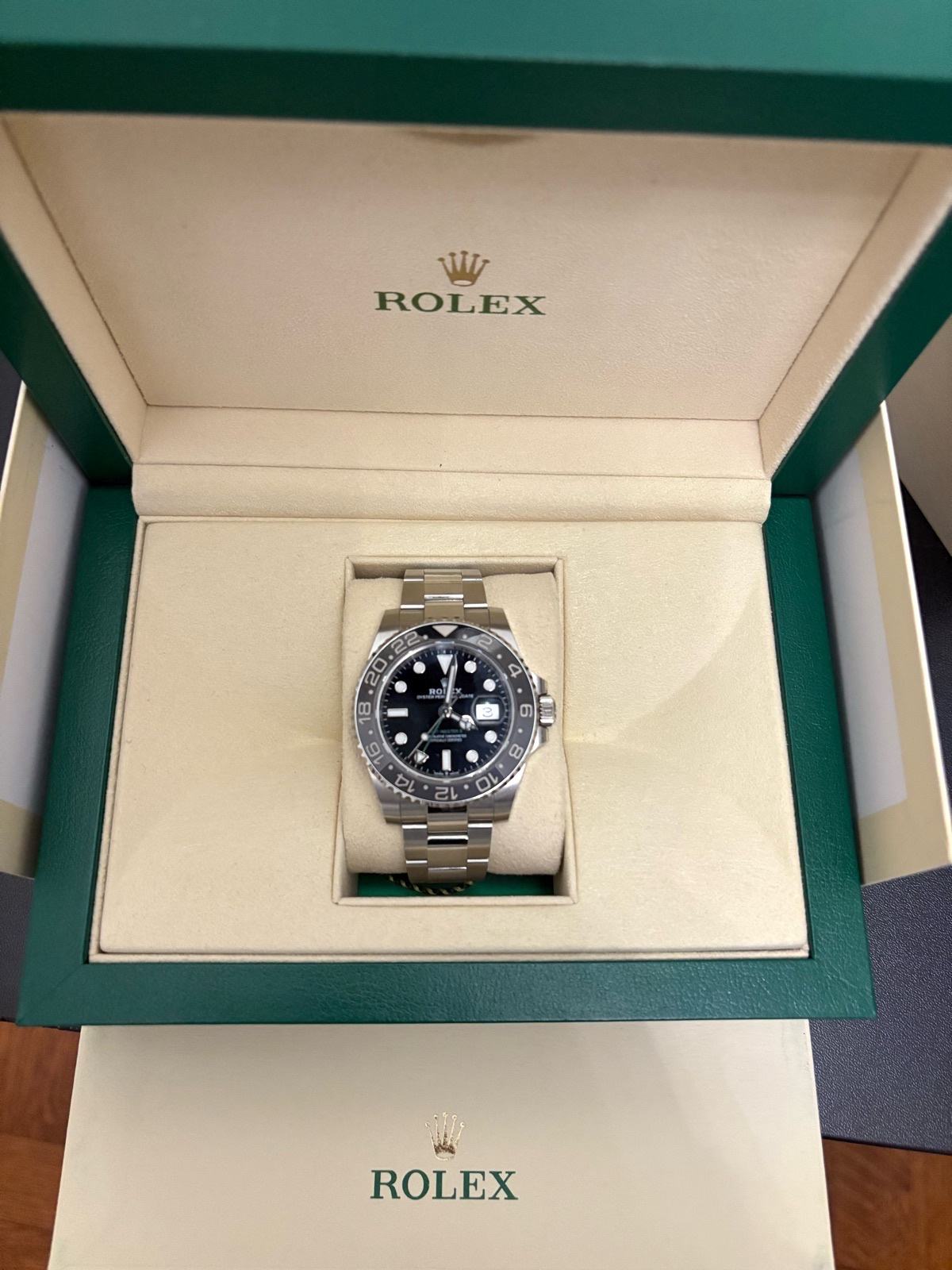 ROLEX GMT MASTER II BRUCE WAYNE FULL SET