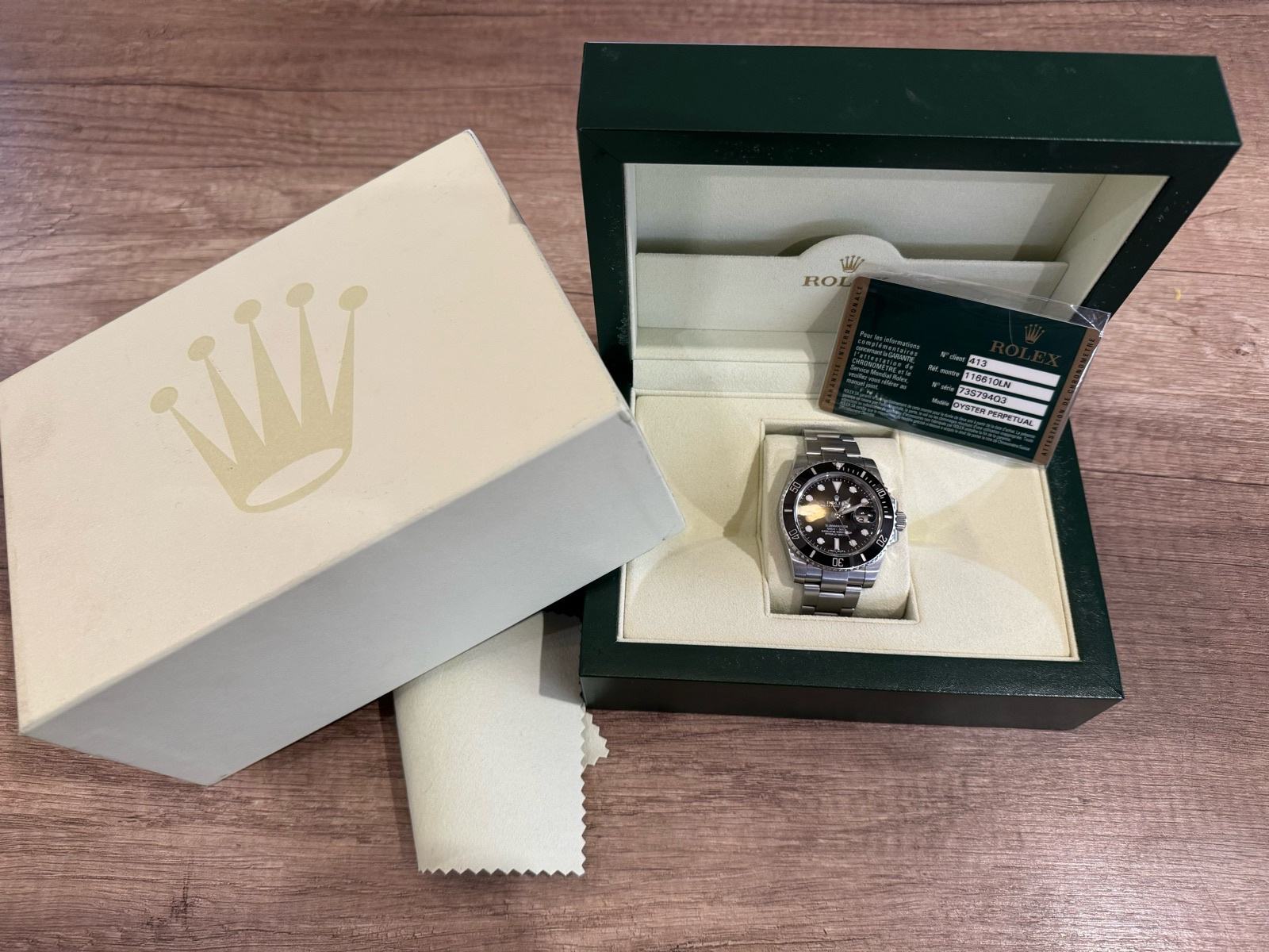 Rolex Submariner Data Ref 11610LN