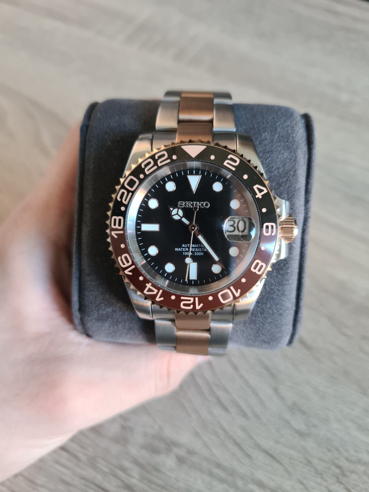 SEIKO MOD Rose Gold 40mm *NOVO*