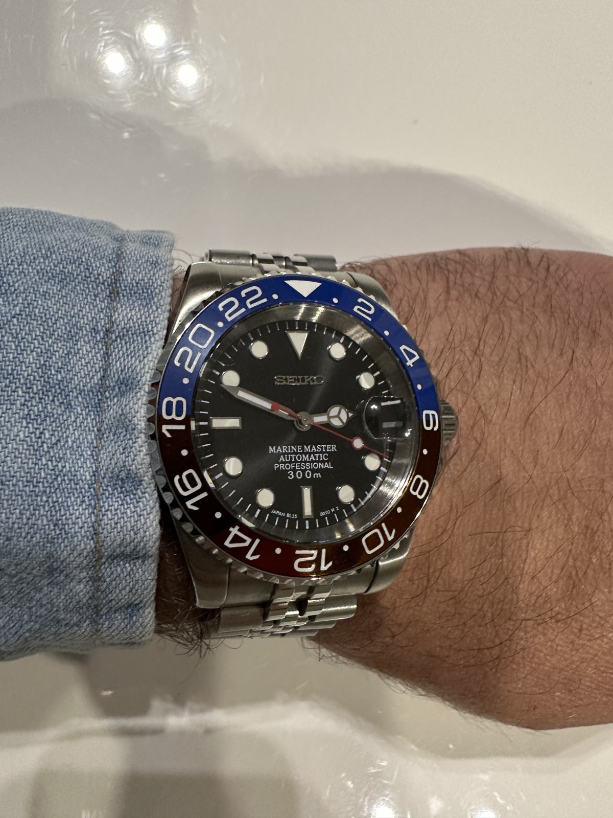 Seiko “Pepsi” Seiko Marine Master mod