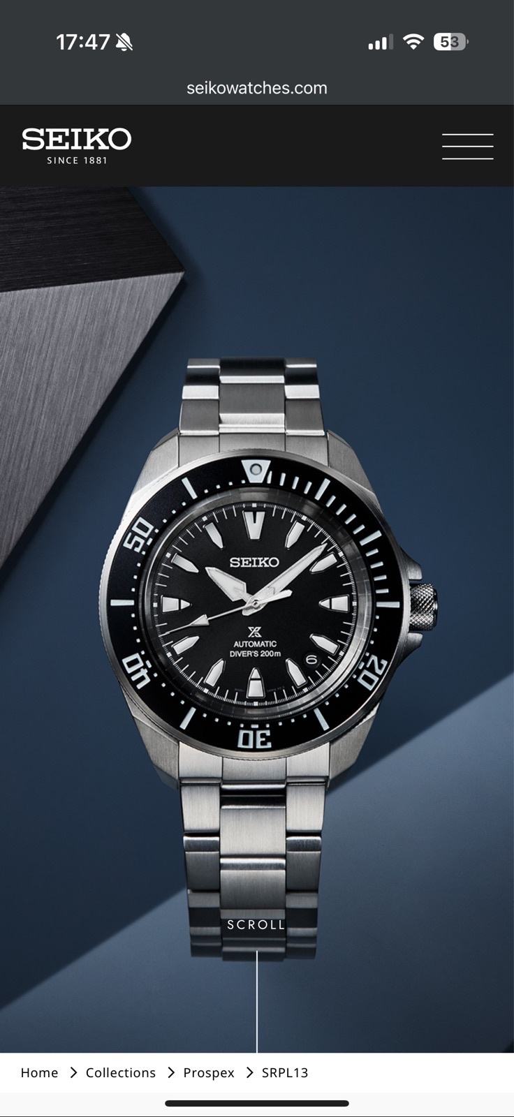 Seiko SRPL 13