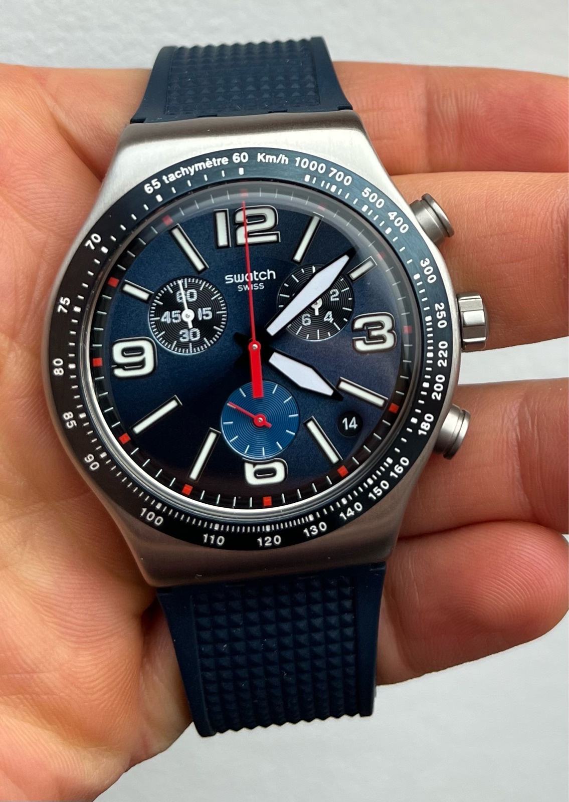 Swatch Blue Grid YVS454