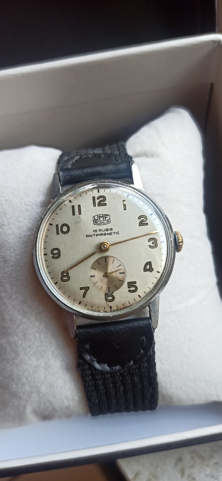 UMF Ruhla, 15 rubina Vintage navijač rijedak sat