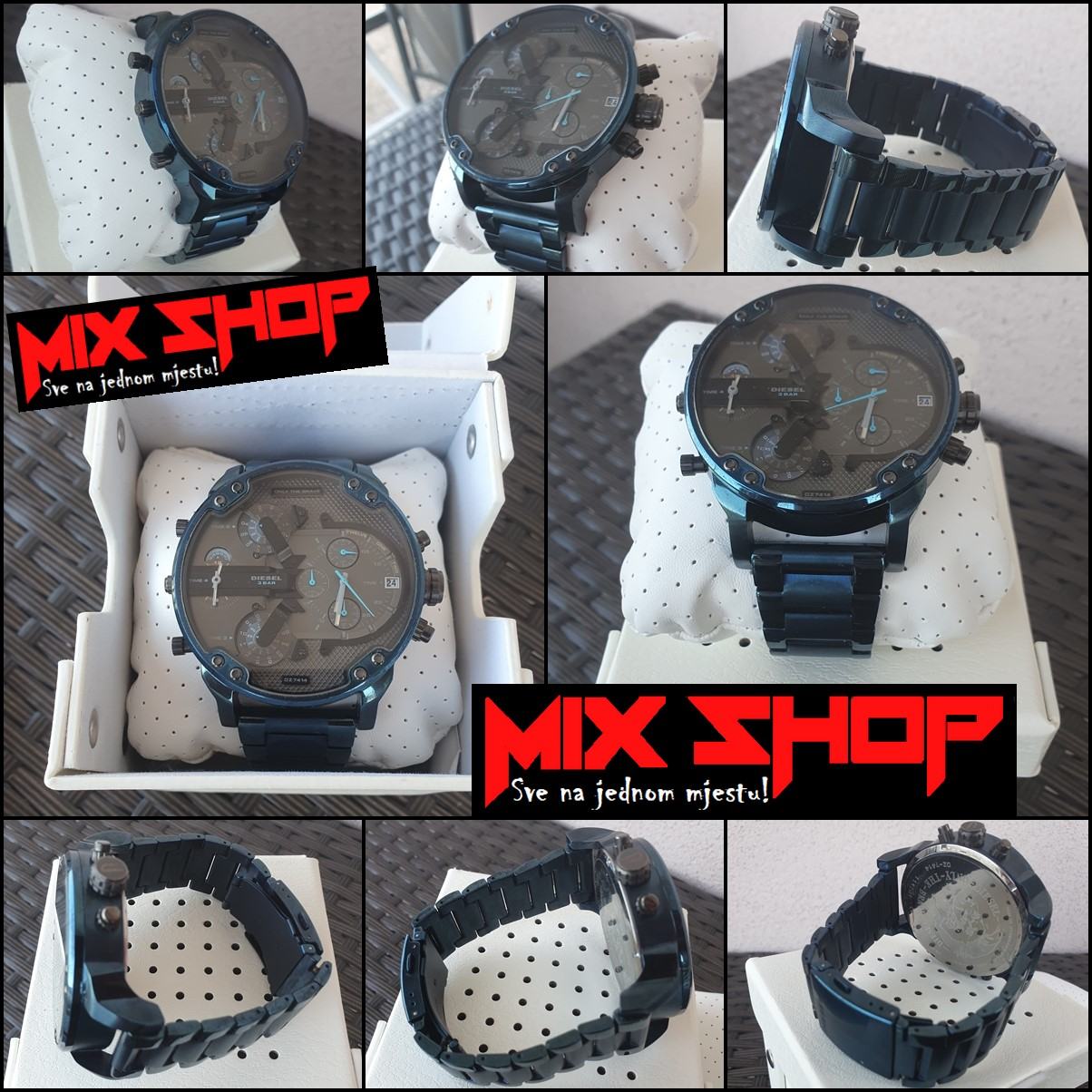 XXXL DIESEL DZ7414 BLUE MR BIG DADDY TOP MUŠKI SAT *NOVO*GARANCIJA*