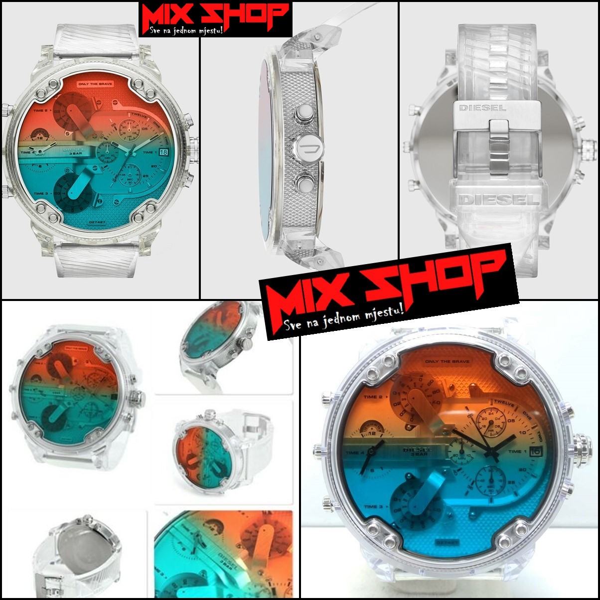 XXXL DIESEL DZ7427 PROZIRNI MR BIG DADDY MUŠKI SAT *GARANCIJA*