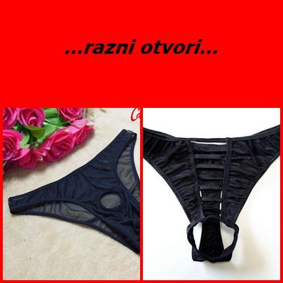 NOVE CRNE MUŠKE TANGE OTVORI SEXY UNIVERZALNA VELIČINA ZA STRUK DO 92