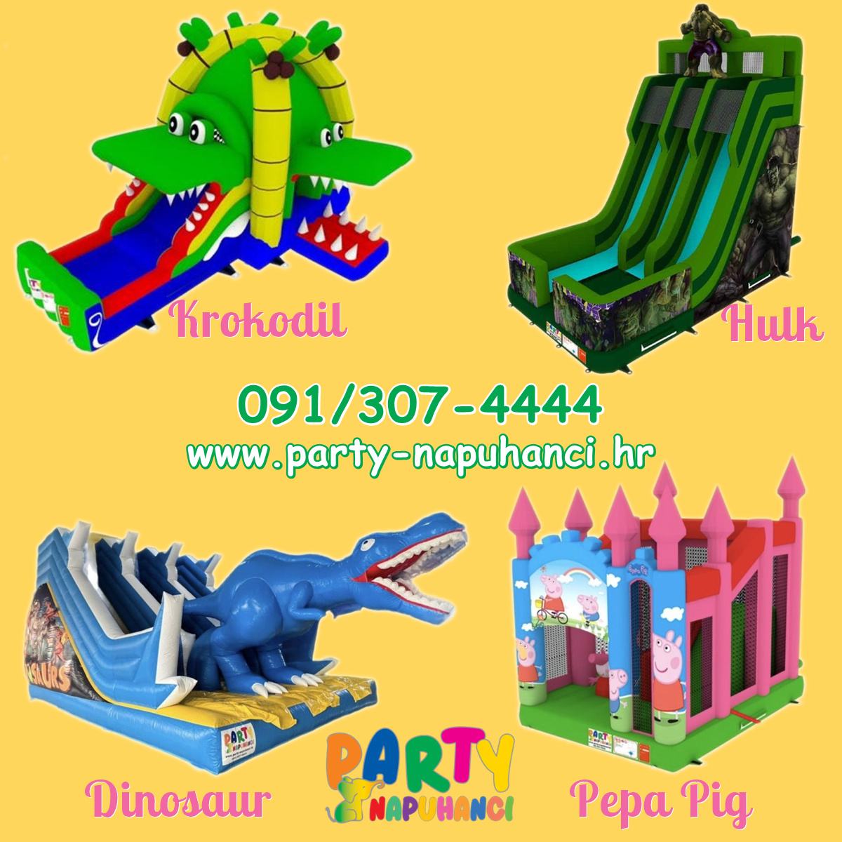 PARTY NAPUHANCI - NAJAM NAPUHANACA SA BALON DEKORACIJAMA