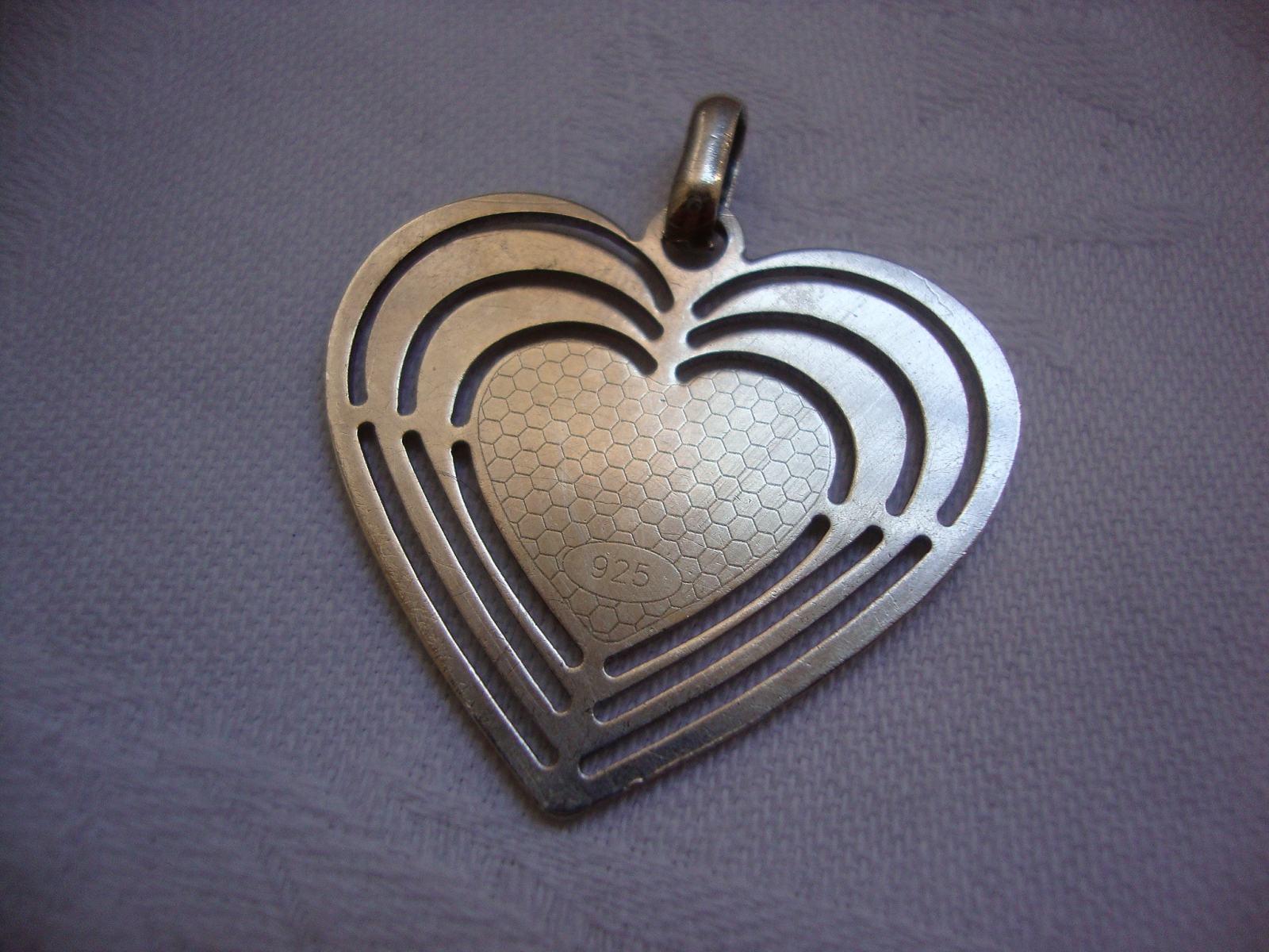 SREBRNI PRIVJESAK SRCE - SREBRO 925 RUČNI RAD