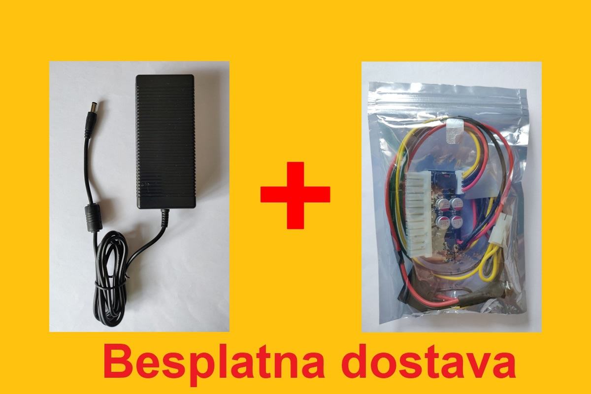 AC-DC adapter 60W + DC-ATX Pico PSU napajanje za PC 12V 24pin ATX ITX