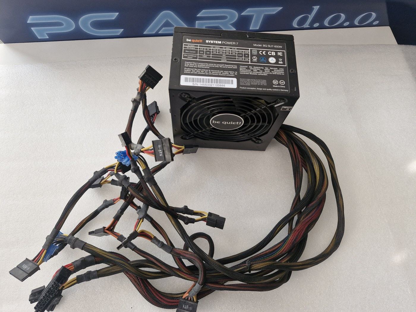 ATX Napajanje, be quiet! SYSTEM POWER 7 600W - Račun / R1 / Jamstvo