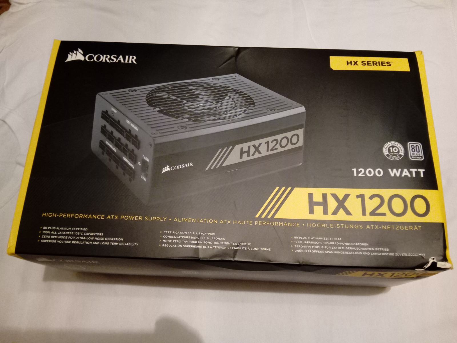 Corsair Hx1200 1200w 80 Plus Platinum PSU Modularno napajanje