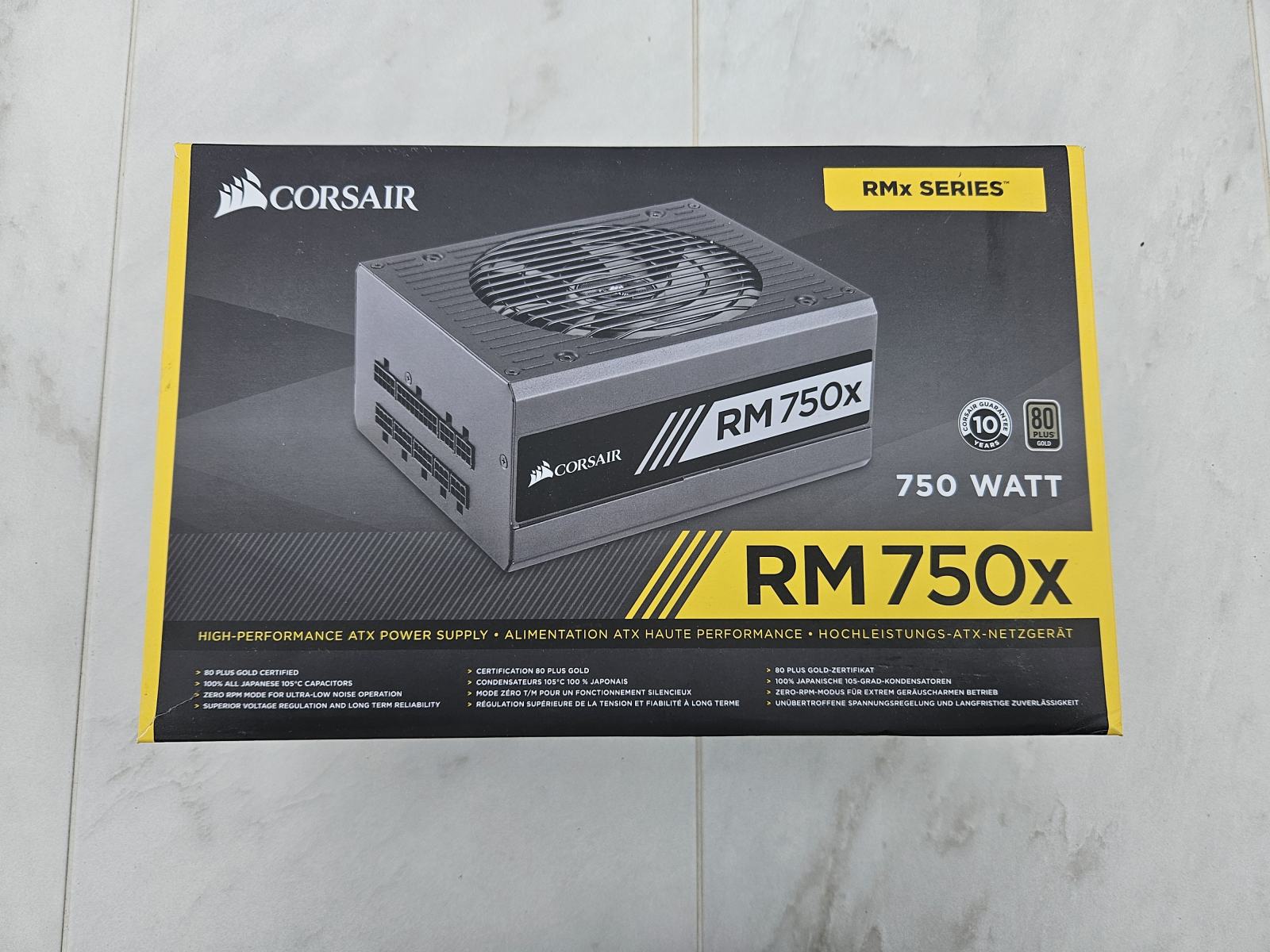 Napajanje Corsair RM750x — 750 Watt 80 PLUS Gold Fully Modular PSU