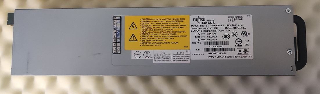 FUJITSU 700W POWER SUPPLY PSU FOR Primergy TX300 S4 A3C40064141 DPS-70