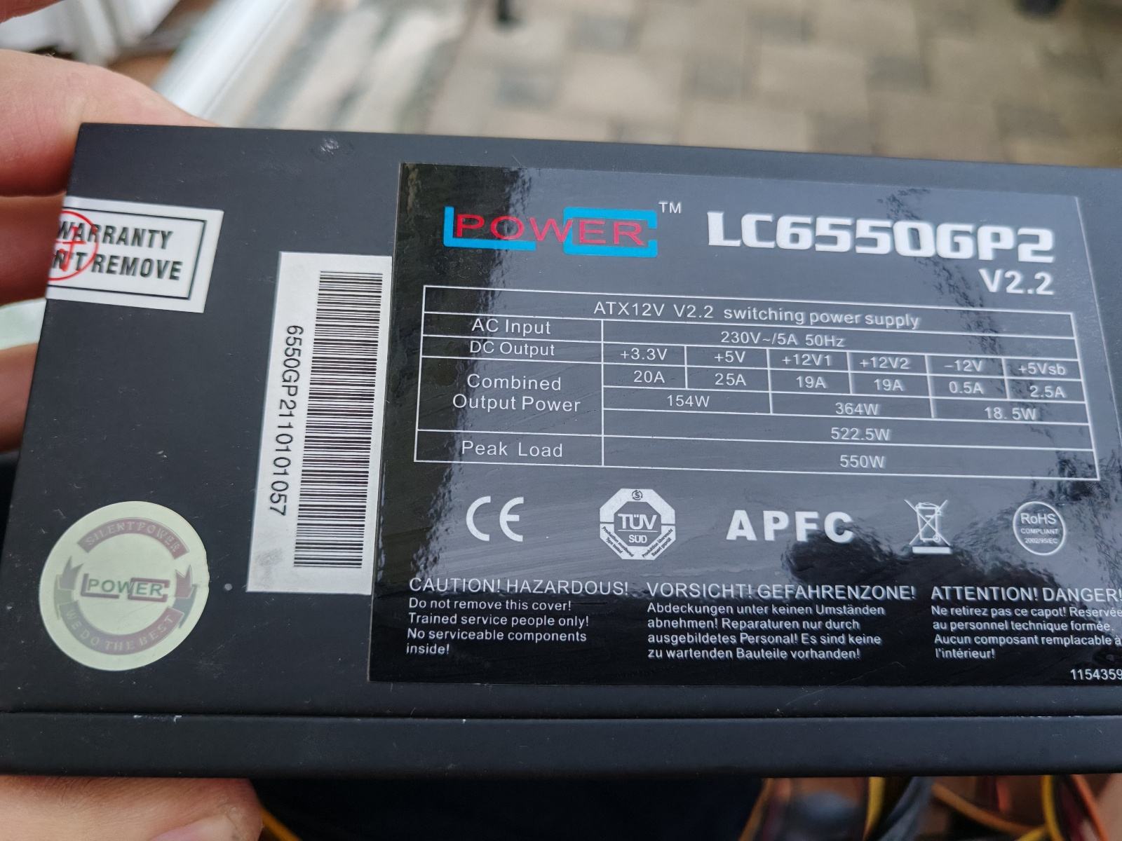 Napajanje LC Power 550w
