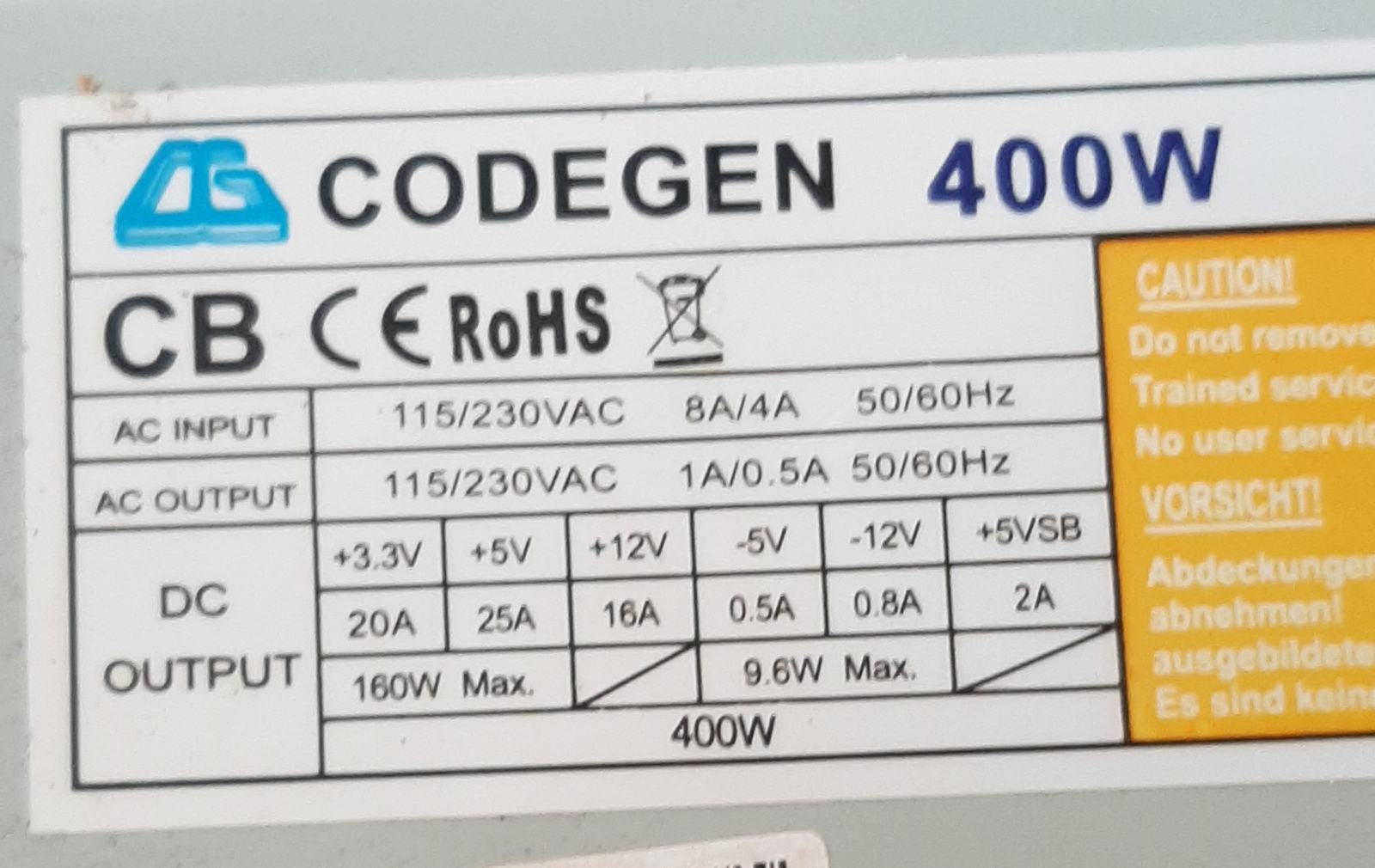 Napajanje za PC 400-500W