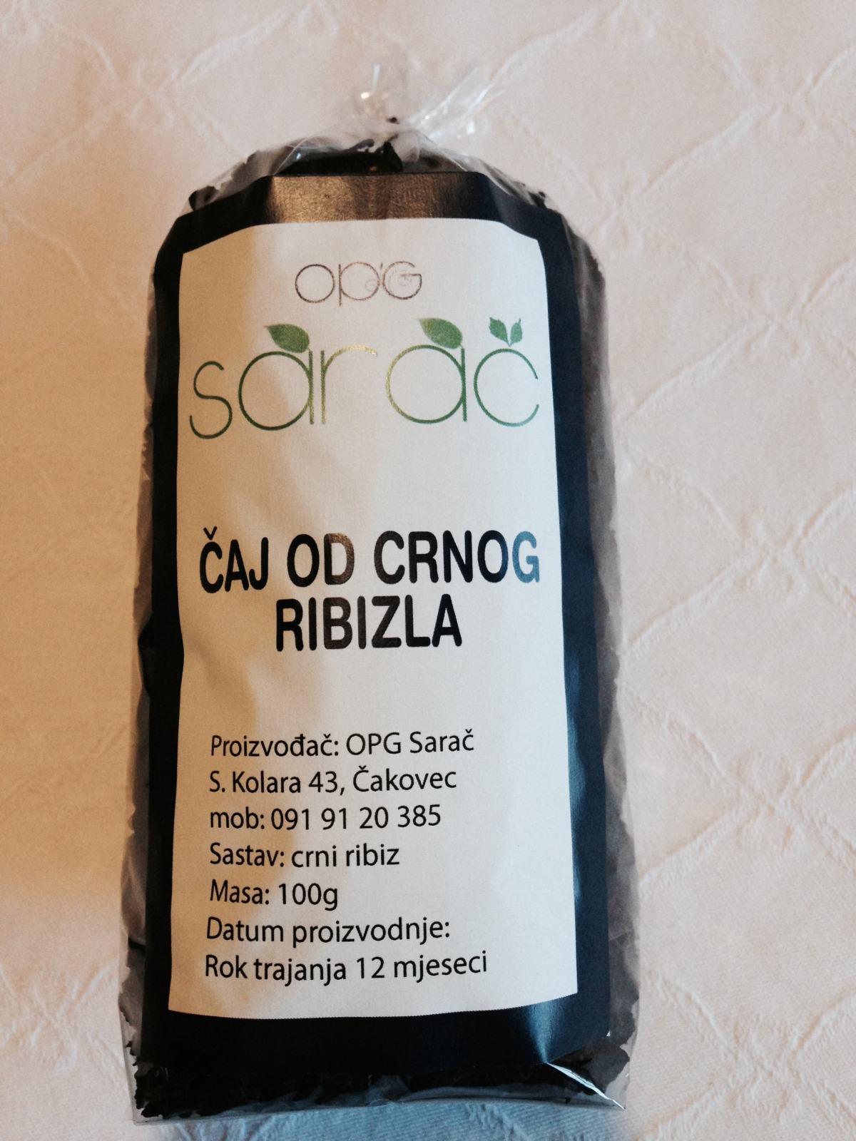 Čaj od crnog ribizla