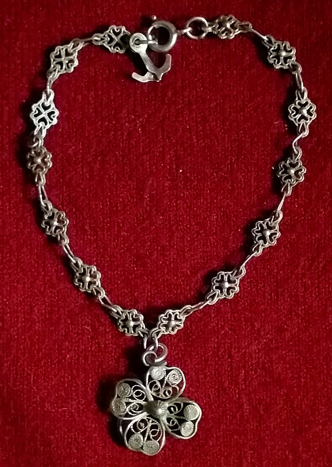 Antikna narukvica - filigram - srebro 900