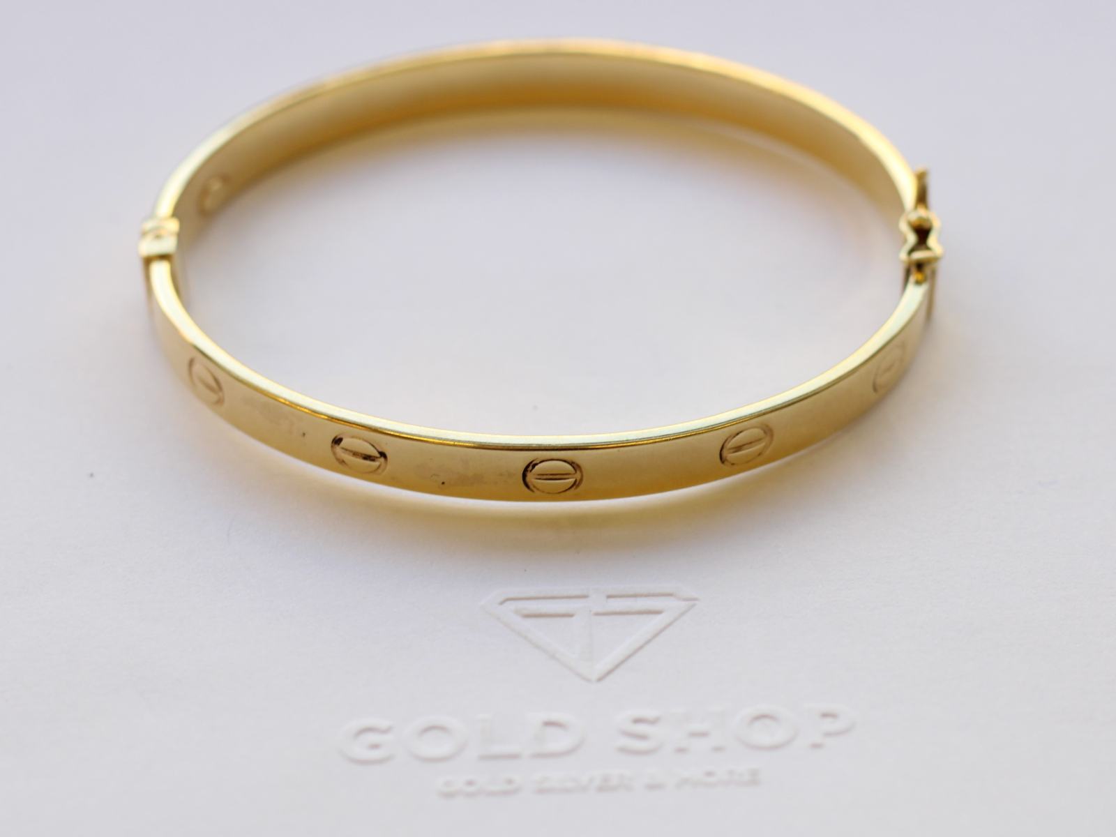 NARUKVICA LOVE BRACELET ZLATO 14K (585) 5,93g NOVO • GOLD SHOP