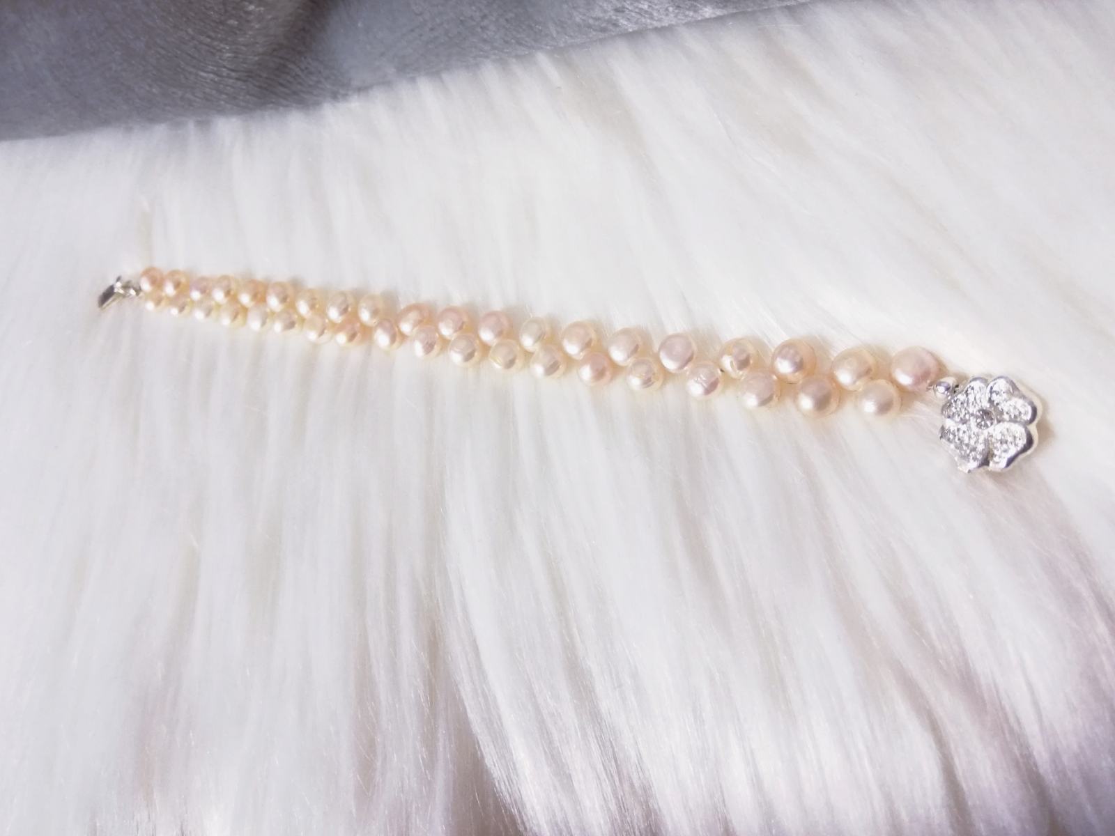 narukvica rječni biser 17.5cm, nova nekorištena