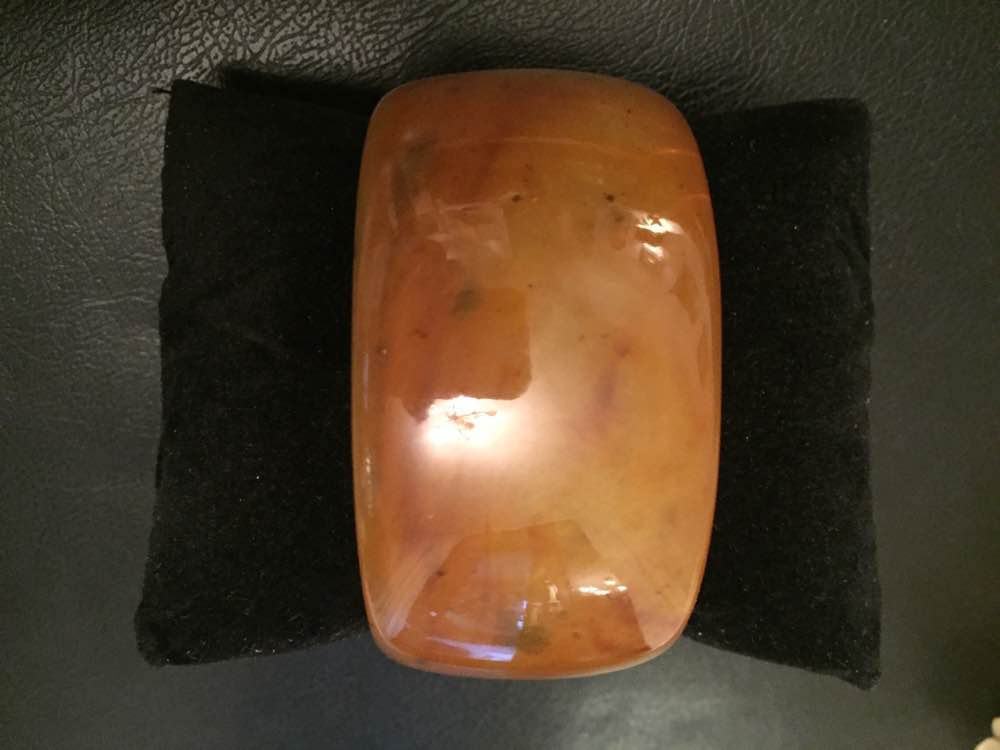 Oversize efektna okrugla statement narukvica jantar style novo!