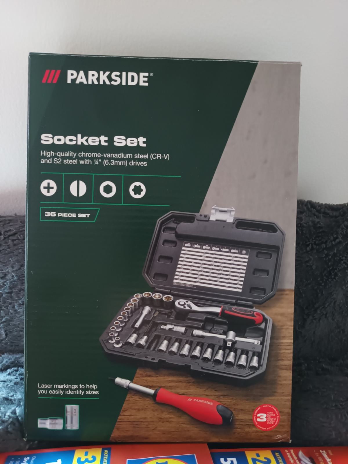 Parkside gedore set 1/4 novo