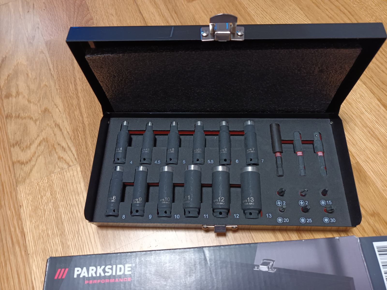 Parkside udarne gedore 1/4 prihvat 4 do 13 plus bitovi