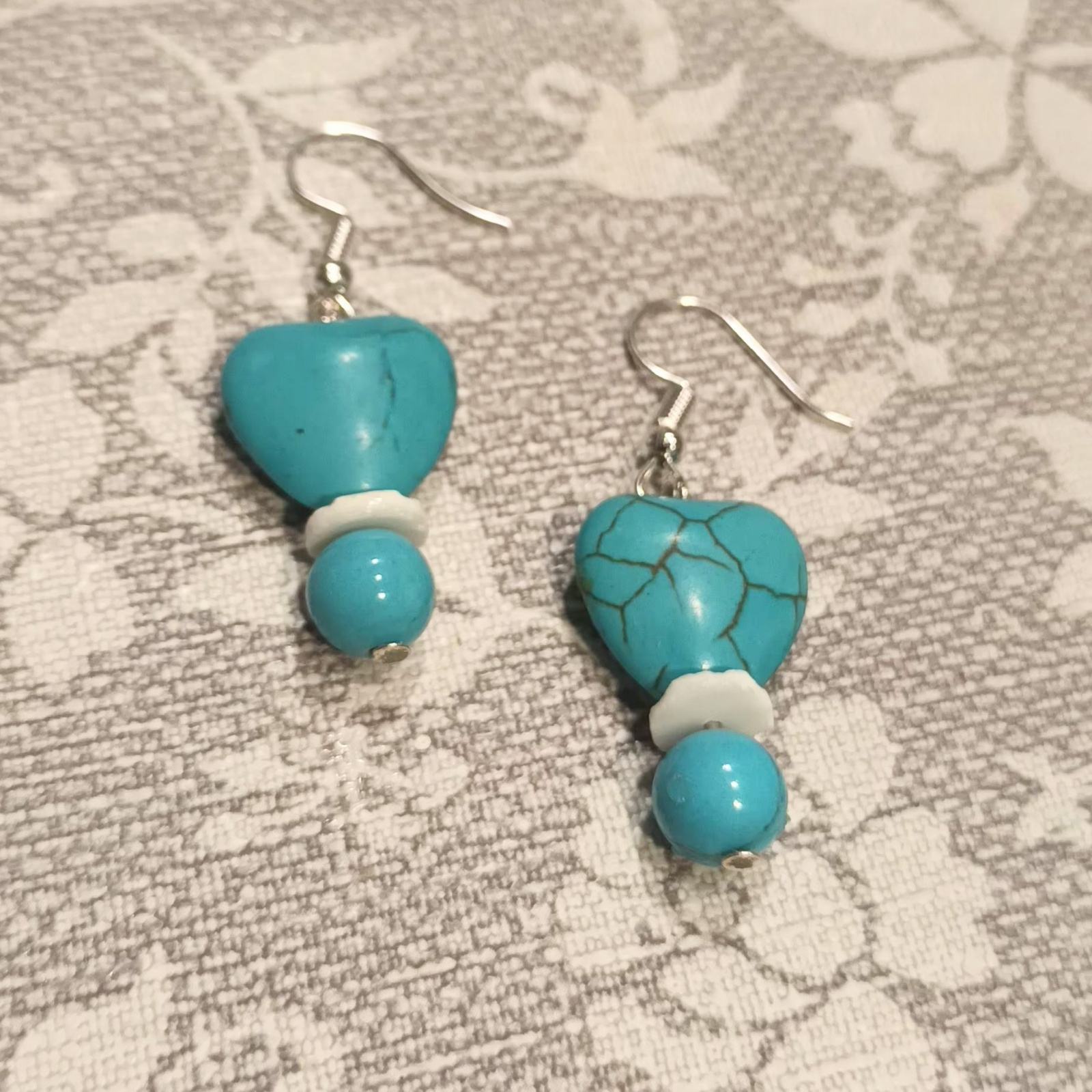 Naušnice sa fotografije - tirkiz