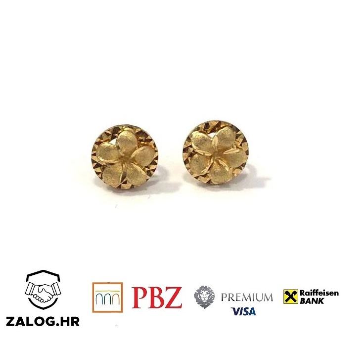 ZLATNE NAUŠNICE 1.37G 14K ***DO 24 RATE*** R1!