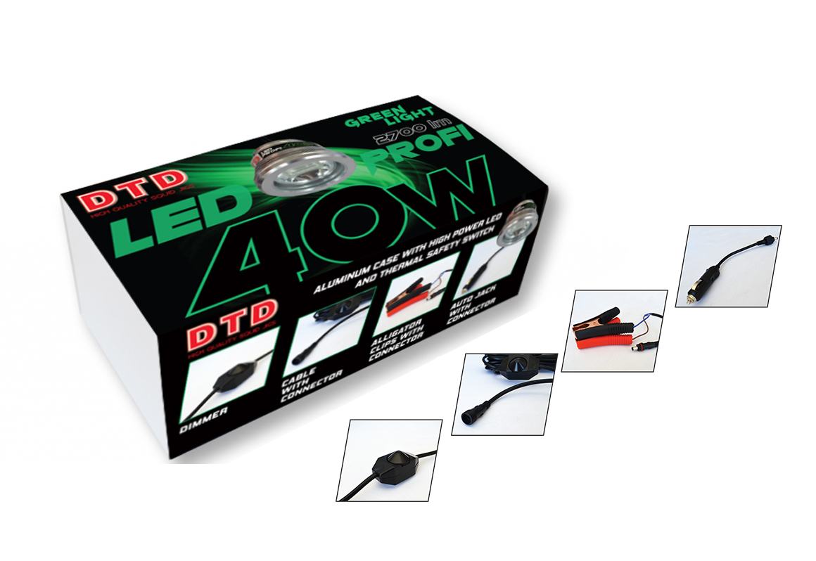 LED SVJETLO ZA LIGNJE PROFI 40 W zeleno 2700LM