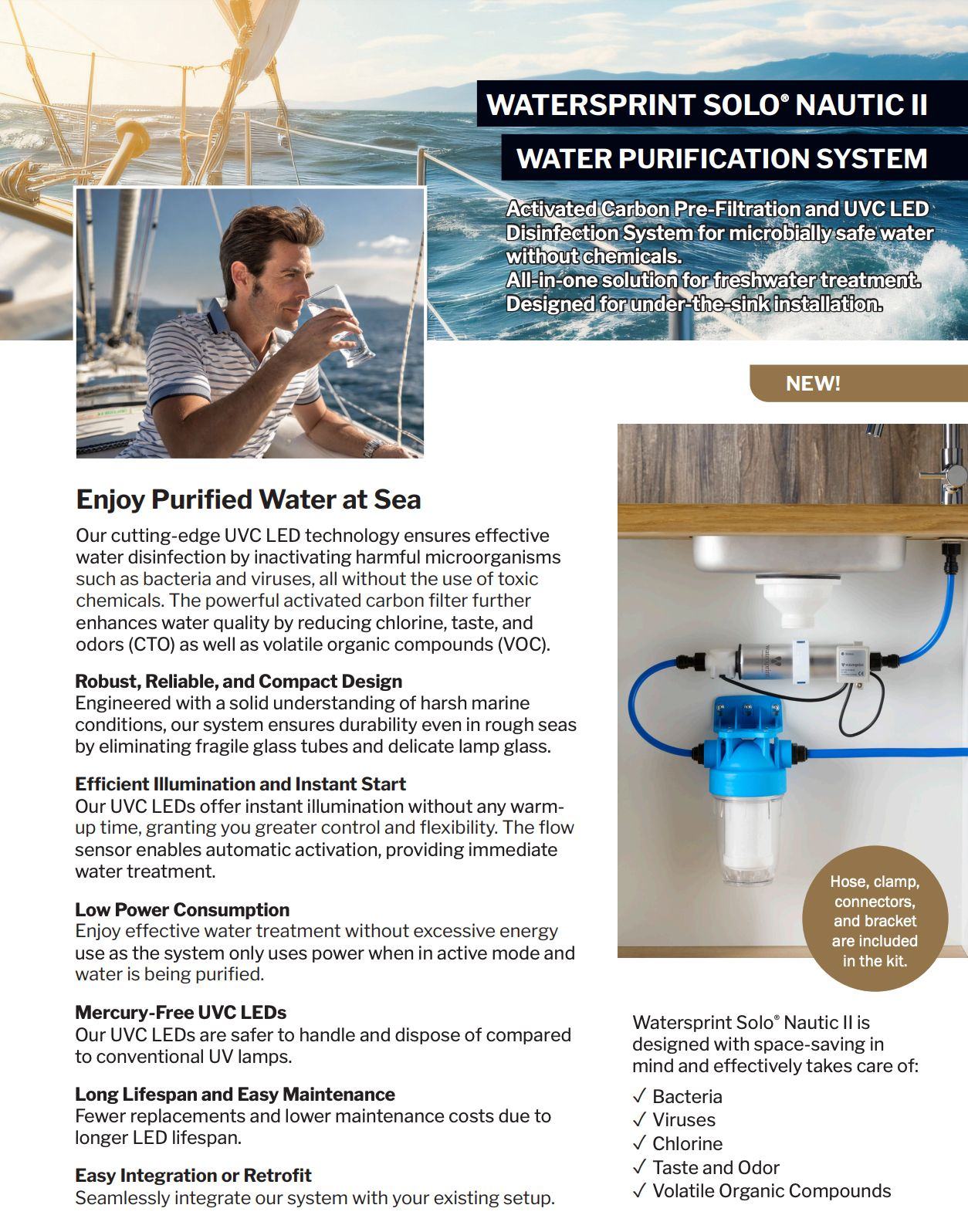 Watersprint _ Solo Nautic II / UVC-LED tretman pitke vode _čistač vode