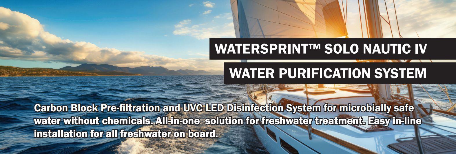 Watersprint _ Solo Nautic IV / UVC-LED tretman pitke vode _čistač vode