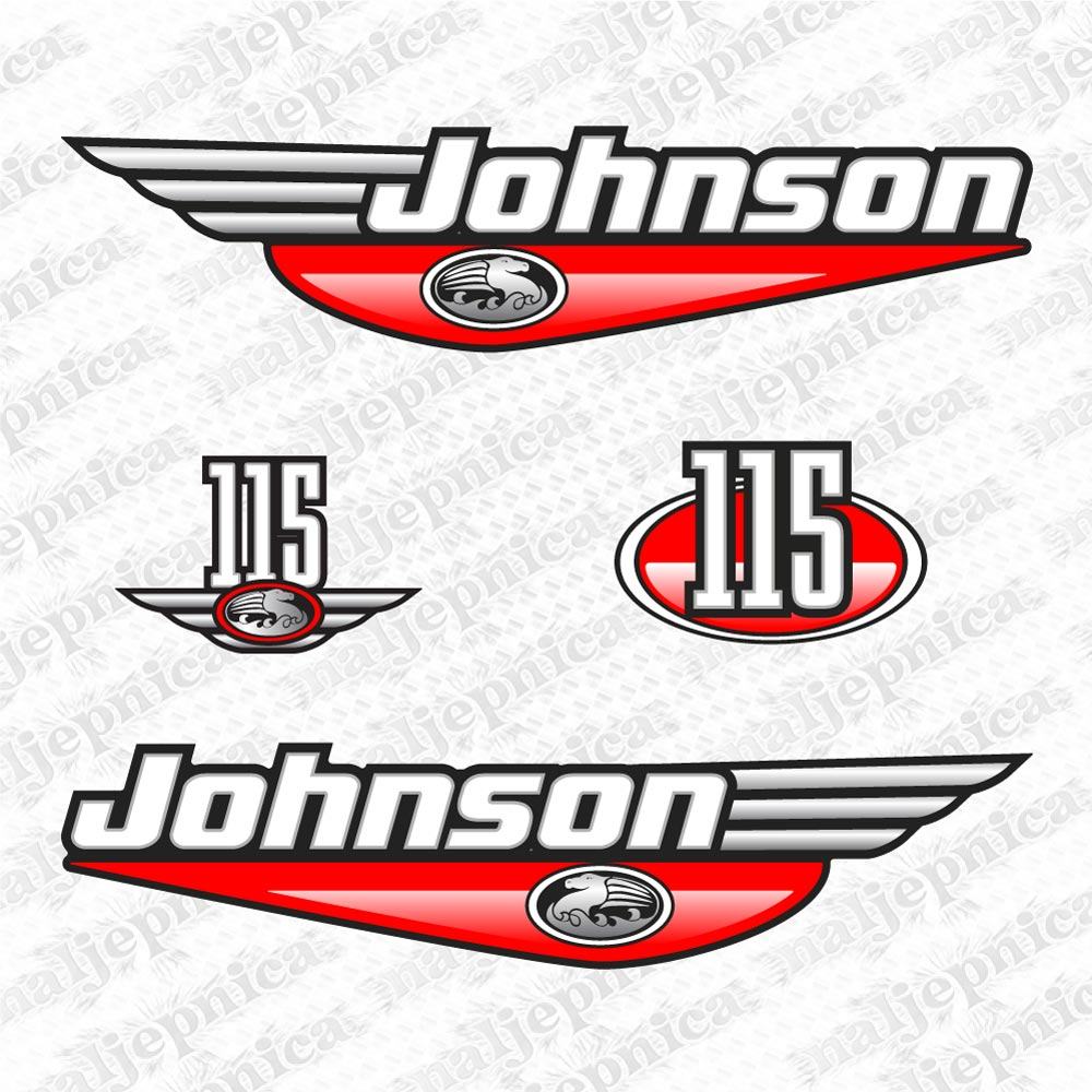 Zamjenske naljepnice za vanbrodski motor Johnson 115,130,150 (92.-02.)