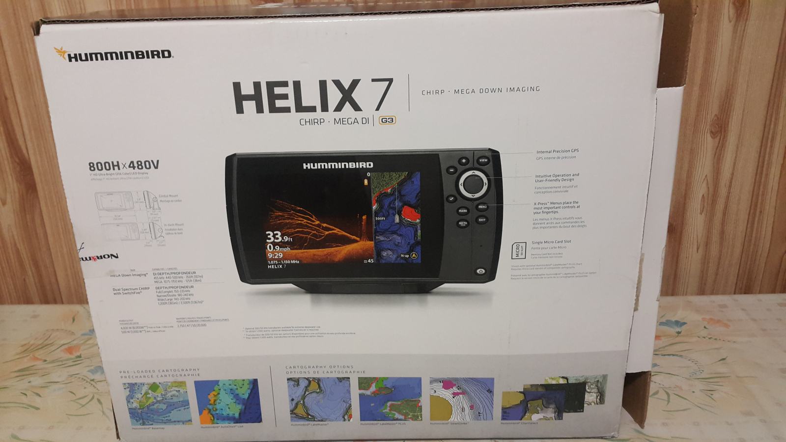 HUMMINBIRD HELIX 7 CHIRP MEGA DI GPS G3 - SUPER POVOLJNO
