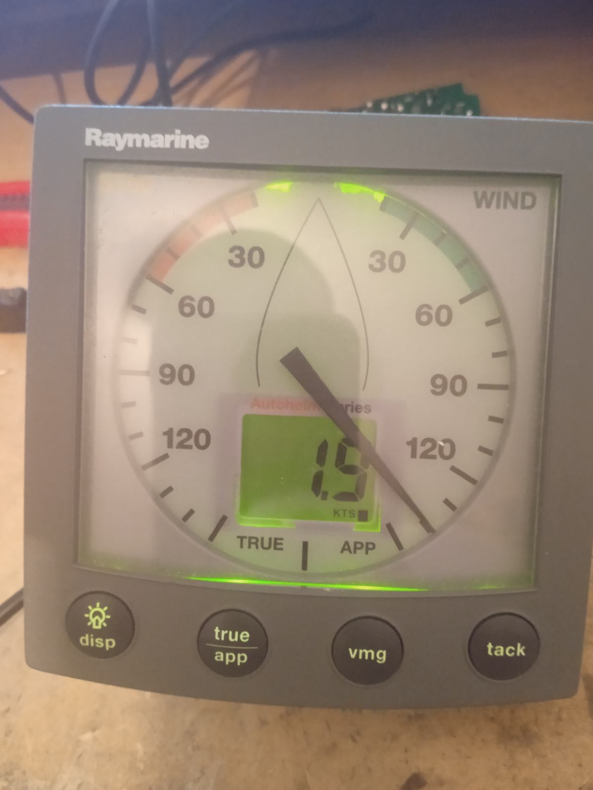 Raymarine ST60 wind instrument