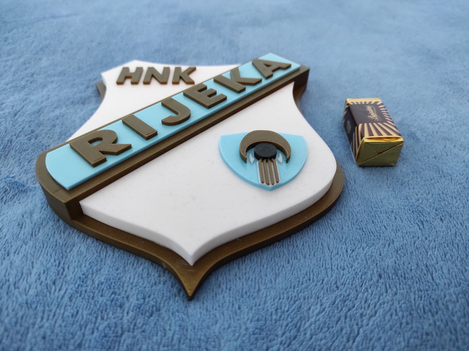 HNK Rijeka - 3D printani zidni grb 175 mm