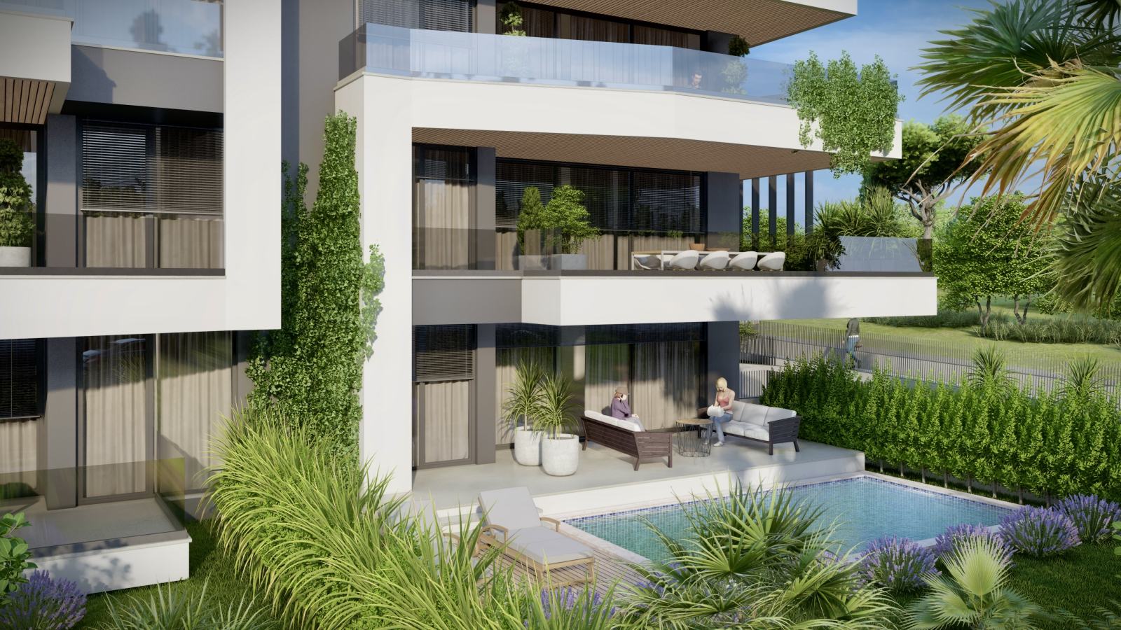 AB2 - luksuzni stan u Rovinju s bazenom, pogled more, 600 m od plaže ...