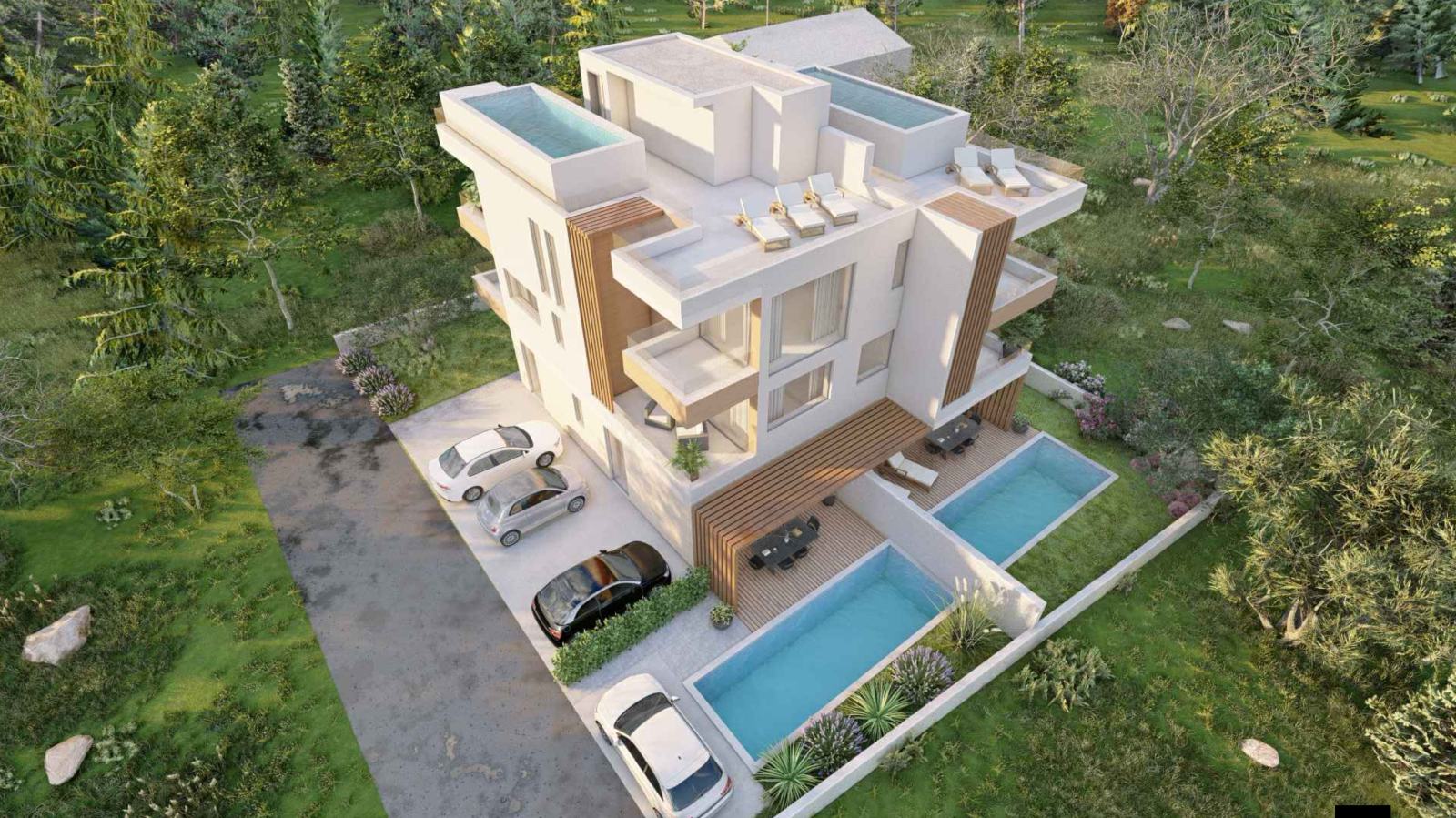 BIBINJE-ekskluzivan penthouse s bazenom na vrhunskoj lokaciji, 90 meta ...