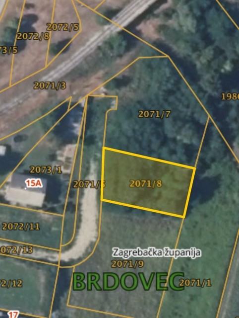 Brdovec, Prudnice-građ. zemljište 720m2+plaćen komun. i vodni doprinos