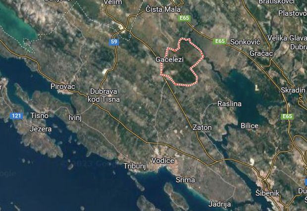 Building plot, Vodice, 1100 m2, Croatia