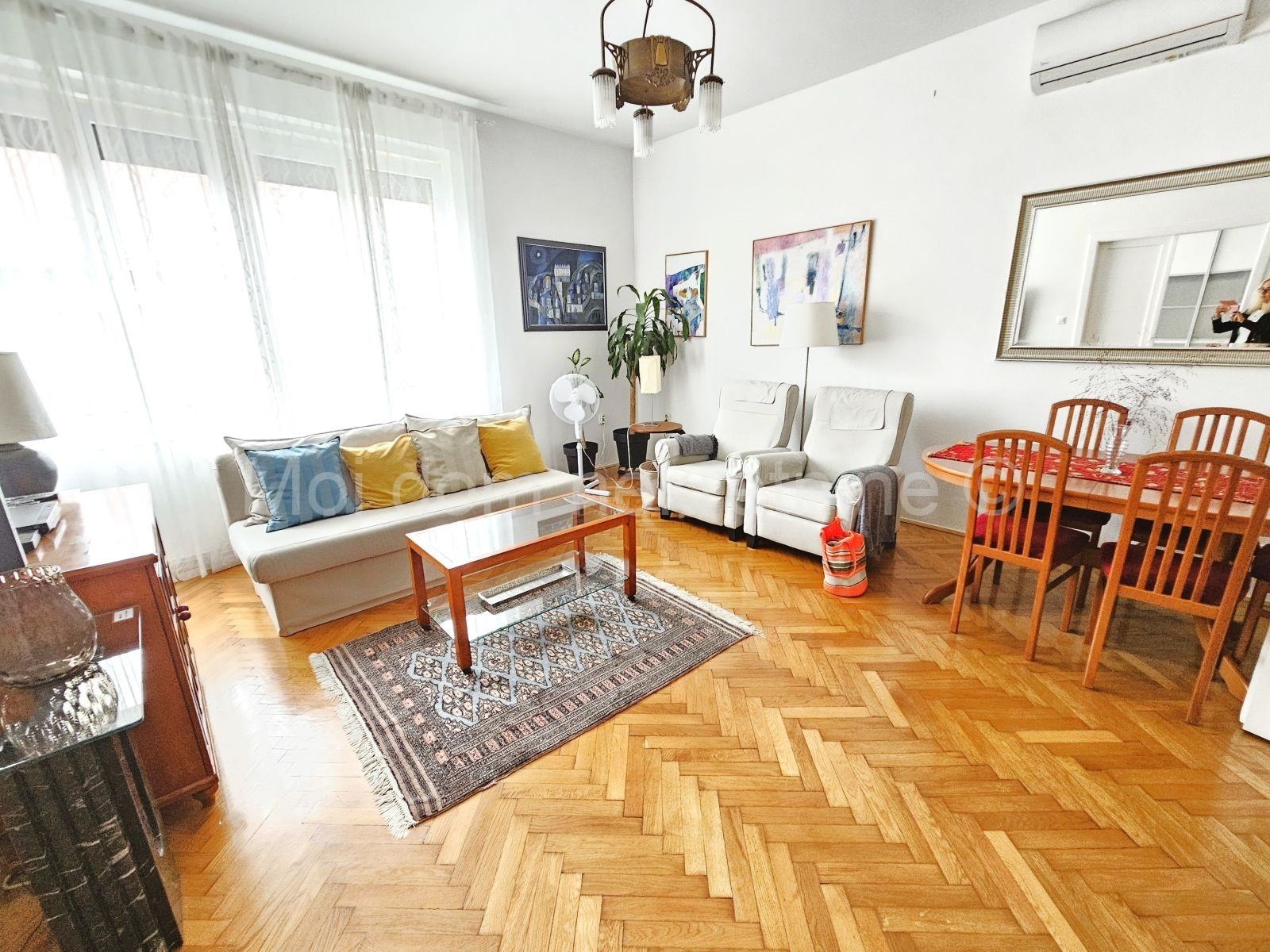 Centar; Bauerova, uređen 3soban stan s balkonom, 4.kat, lift, 81,39m2 ...