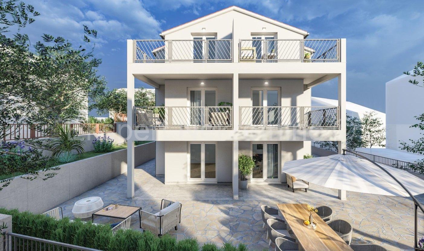 Čiovo,Okrug G.,manji 2-soban stan 58m2,vrt,velika terasa,Novogradnja ...