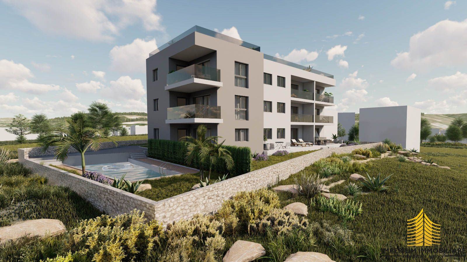 Dvosoban stan na prvom katu novogradnje na Čiovu (prodaja)