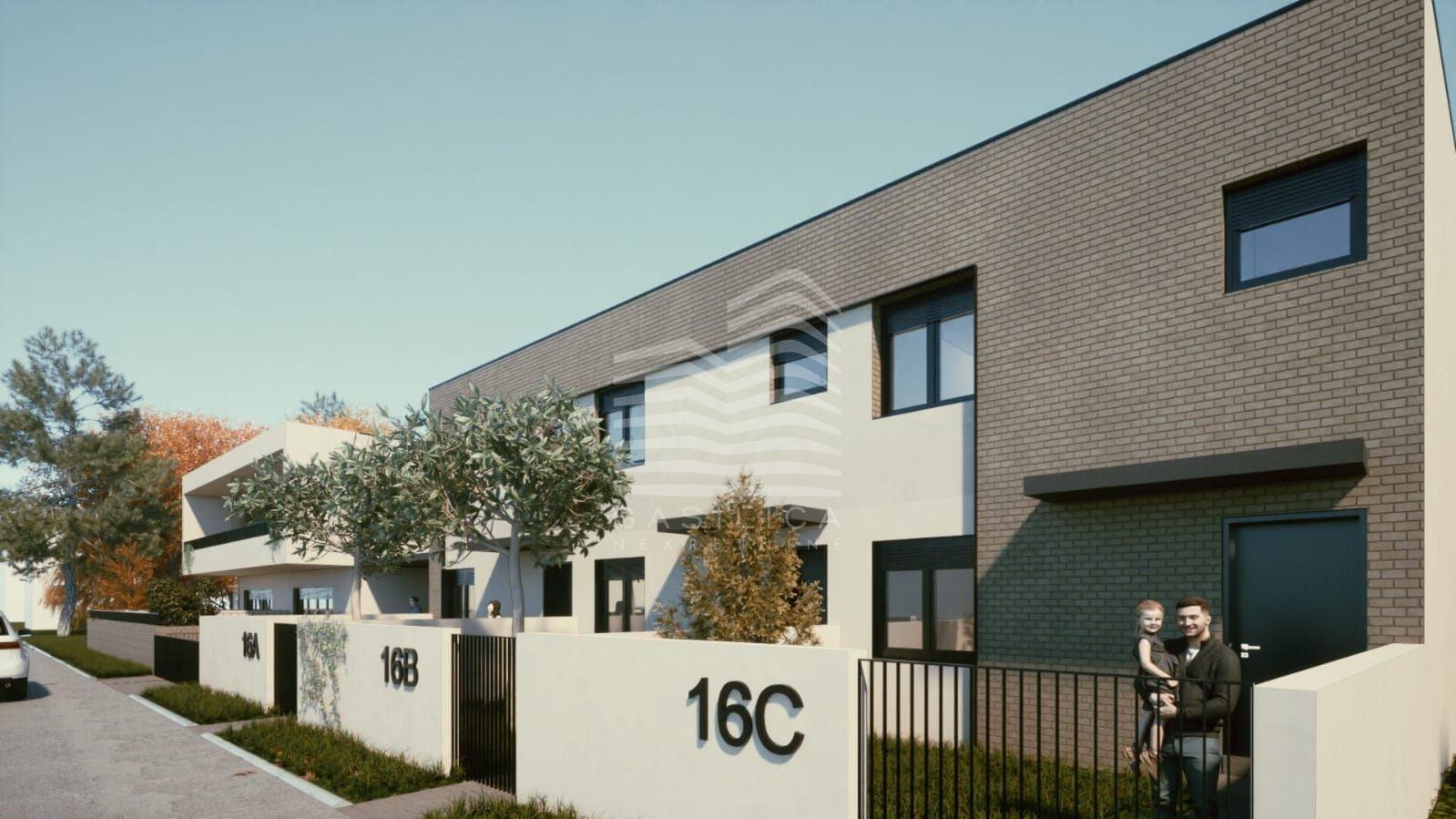 Gajnice, kuće u nizu s vrtom i garažom, novogradnja (prodaja)